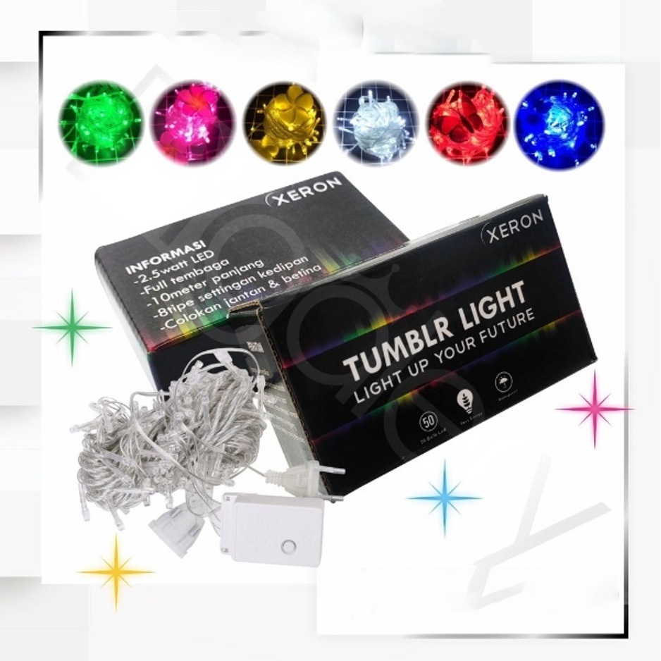 Jual Lampu Tumblr LED Aneka Warna Panjang 10 meter Lampu LED Natal ...