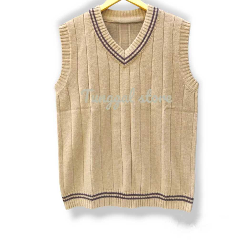 Jual Vest Rajut PREMIUM / Vi Vest / Bisa di pakai cowok dan cewek ...
