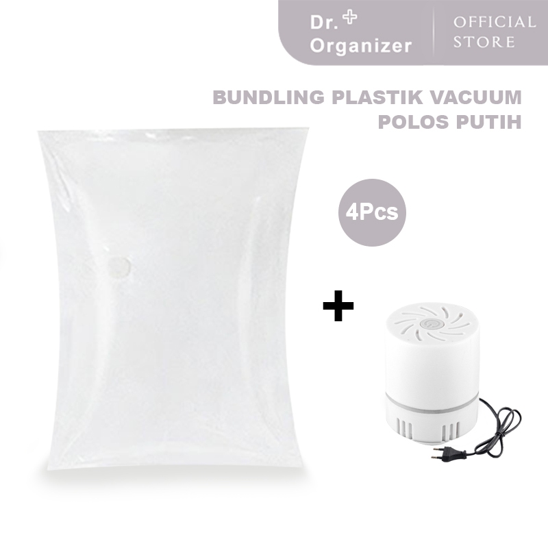 Jual DR.ORGANIZER Set 4pcs Plastik Vacuum Benning dan Pompa Elektrik Vacuum Kantong Pakaian ...