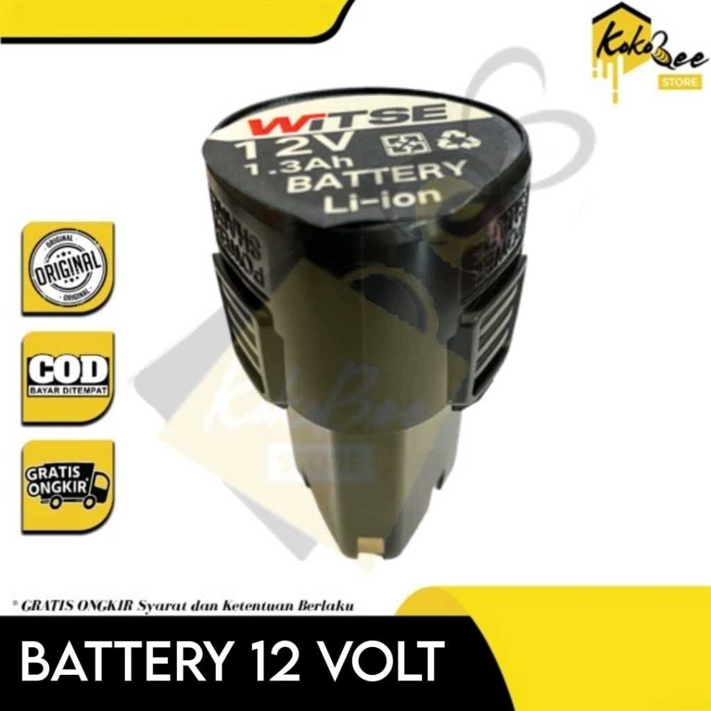 Jual Battery 12 volt batre 12volt baterai 12v mesin cordless batre only ...