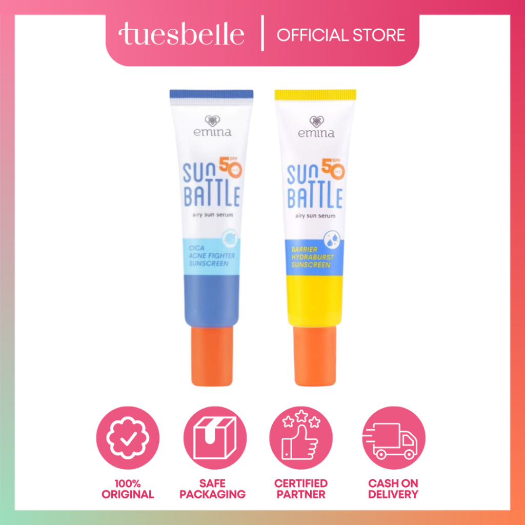 Jual Tuesbelle - EMINA Sun Battle Spf 50 Pa++++ Cica Acne Fighter ...