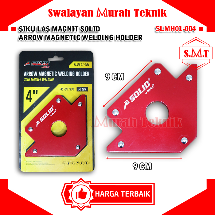 Jual SOLID SLMH01-004 SIKU LAS MAGNIT 4" 50 LBS ARROW MAGNET WELDING ...