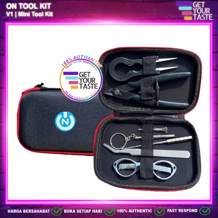 Jual ON Toolkits V1 DIY Coiling Wicking Tool Kit Vape Mini Toolkit Coil ...