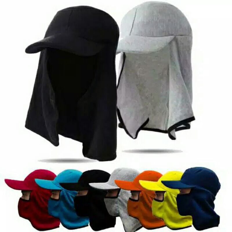 Jual TOPI MANCING ANTI SINAR UV topi masker jepang topi ronda topi ...