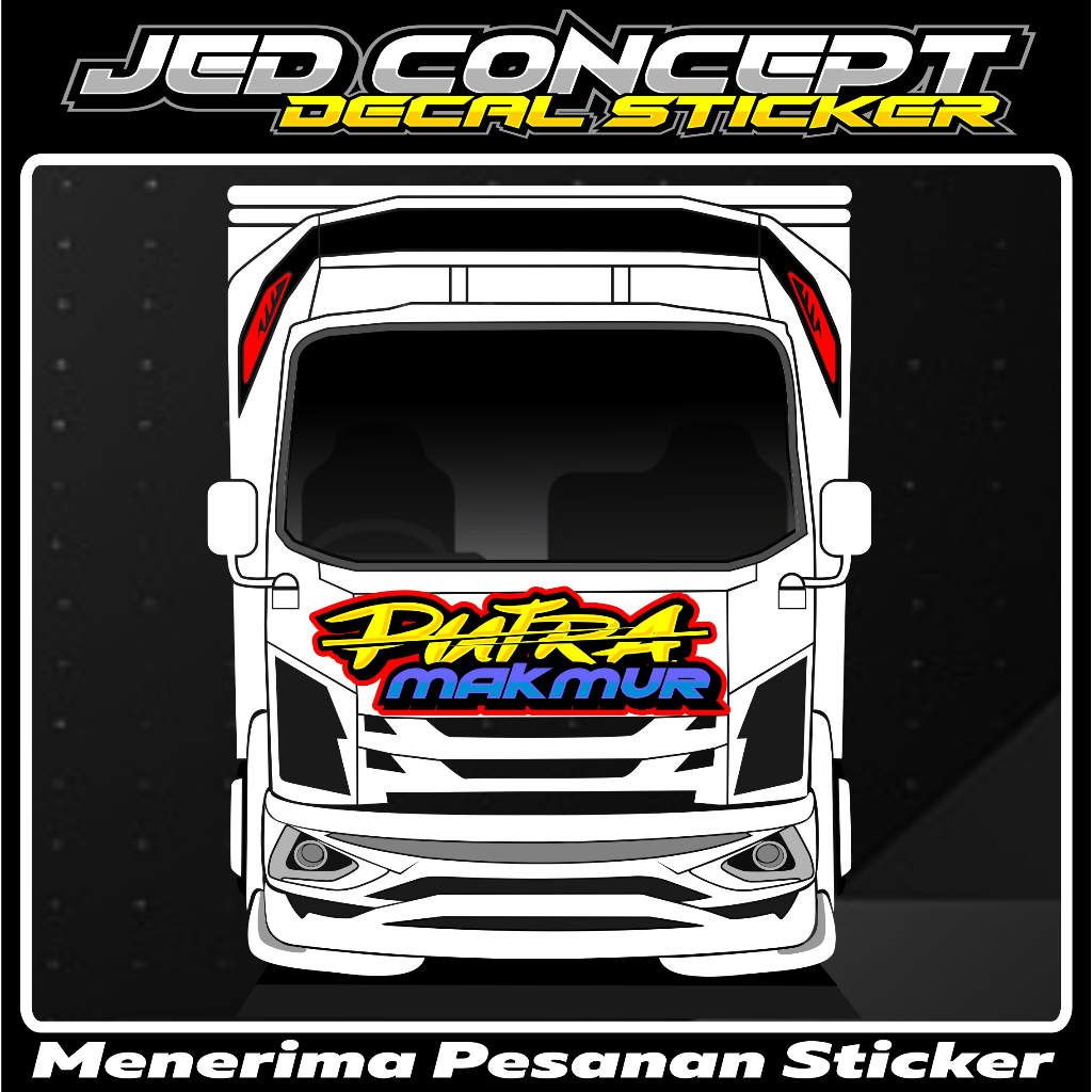 Jual decal sticker kabin depa truck giga putra makmur | Shopee Indonesia