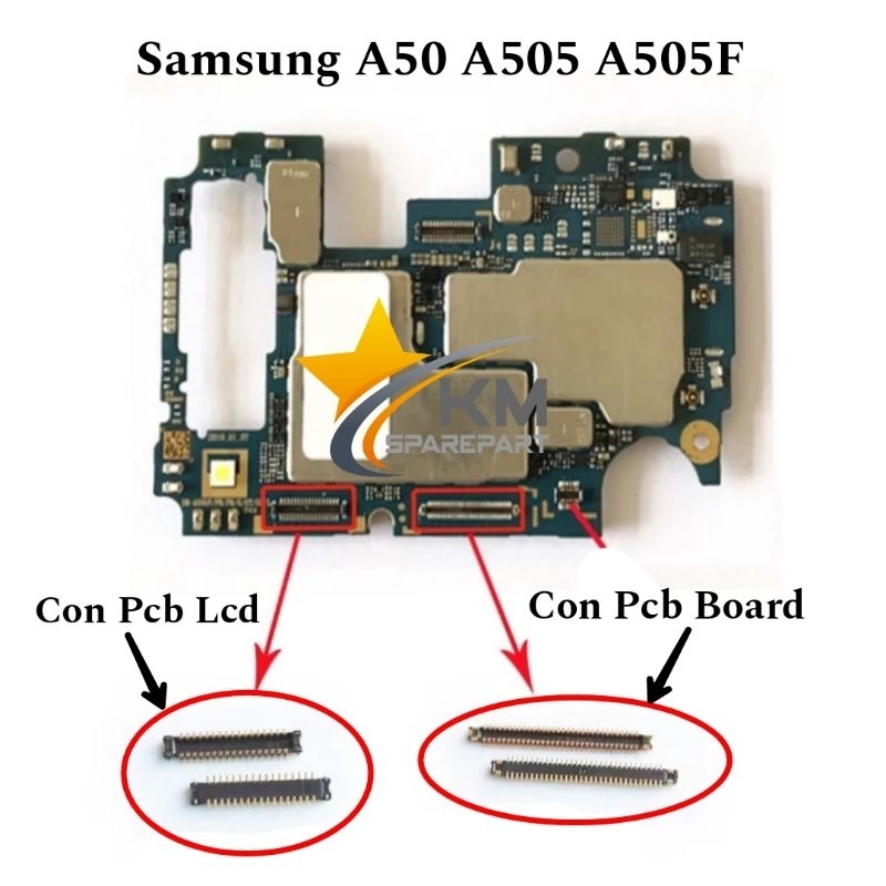 Jual Konektor Lcd Samsung A50 A505 Soket Connector Pcb Board Di Mesin ...