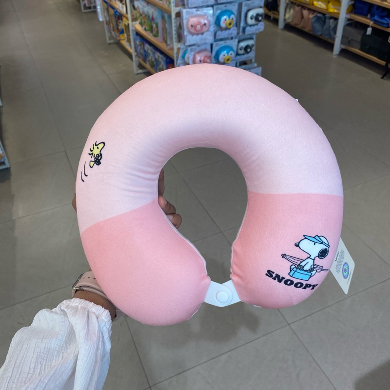 Jual MINISO Snoopy Summer Travel Collection Memory foam U-Shaped Pillow ...