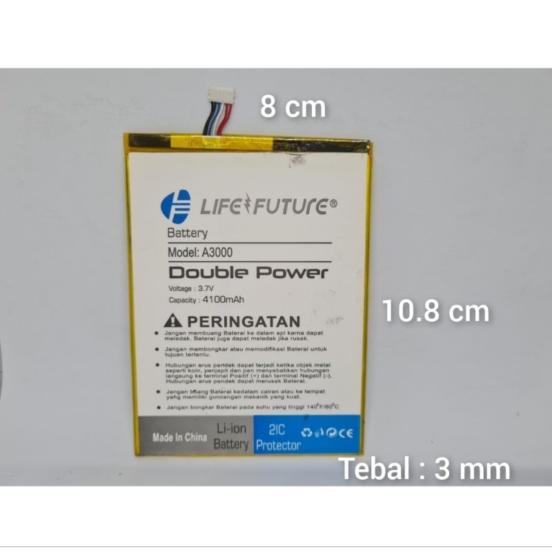Jual Baterai polymer 4100mAh double power | Shopee Indonesia