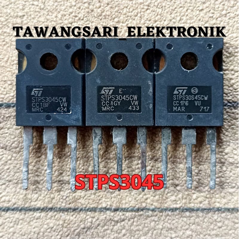 Jual STPS3045CW ORIGINAL DIODE STPS 3045 schottky rectifier stps3045 ...