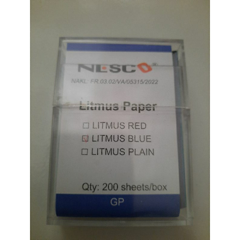 Jual Kertas Lakmus Biru dan Merah/ Litmus Paper Nesco (Eceran Per 20pcs ...
