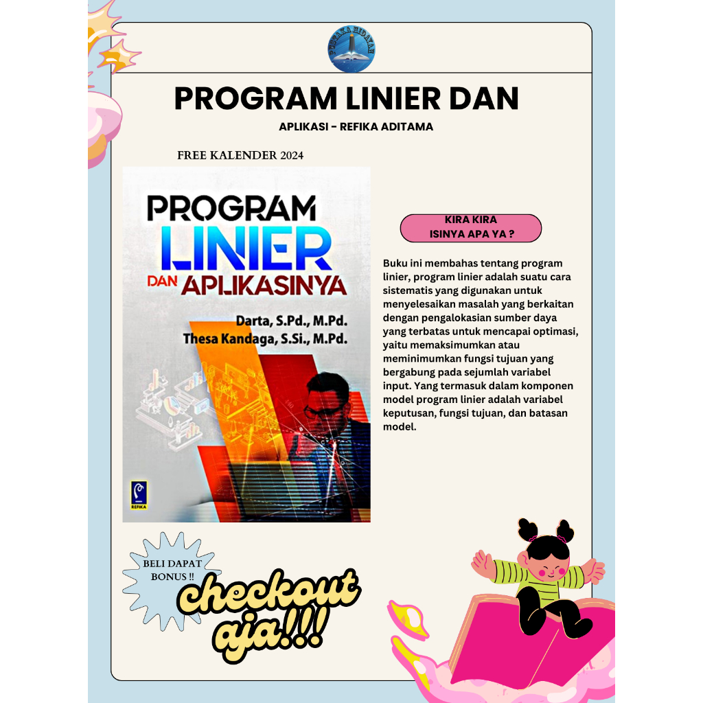 Jual Buku Program Linier dan Aplikasinya - Dharta | Buku Matematika ... Jual Buku Program Linier dan Aplikasinya - Dharta | Buku Matematika ...