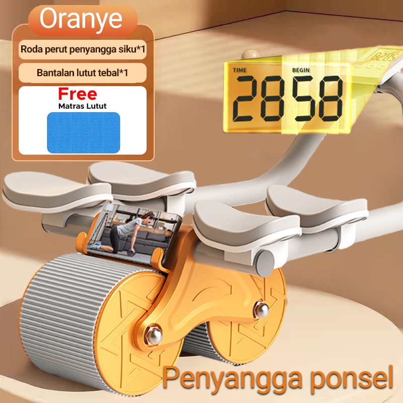 Jual Roda fitnes perut rumah tangga multifungsi 2in1 Ab Roller Wheels ...