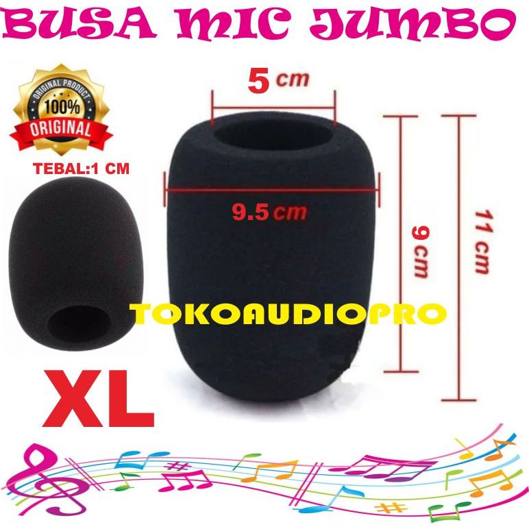 Jual busa mic besar busa mic jumbo windscreen microphone condensor ...