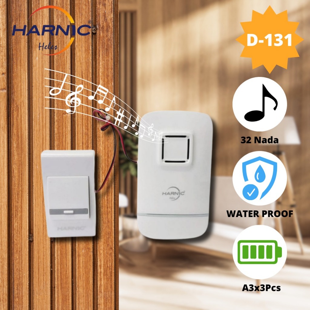 Jual BELL PINTU DOOR BELL HELES HARNIC D 131 | Shopee Indonesia
