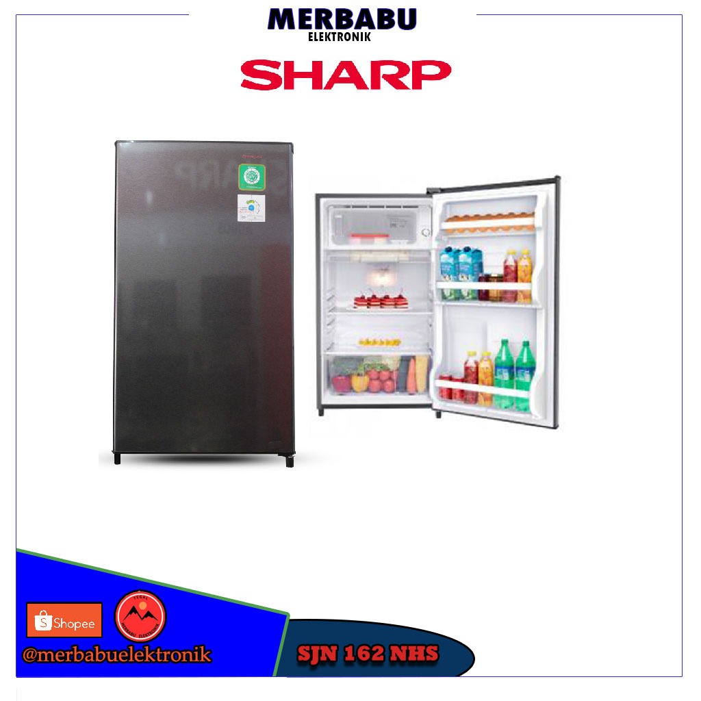 Jual Sharp Kulkas SJ-N 162 NHS Lemari Es 1 Pintu 128L | Shopee Indonesia