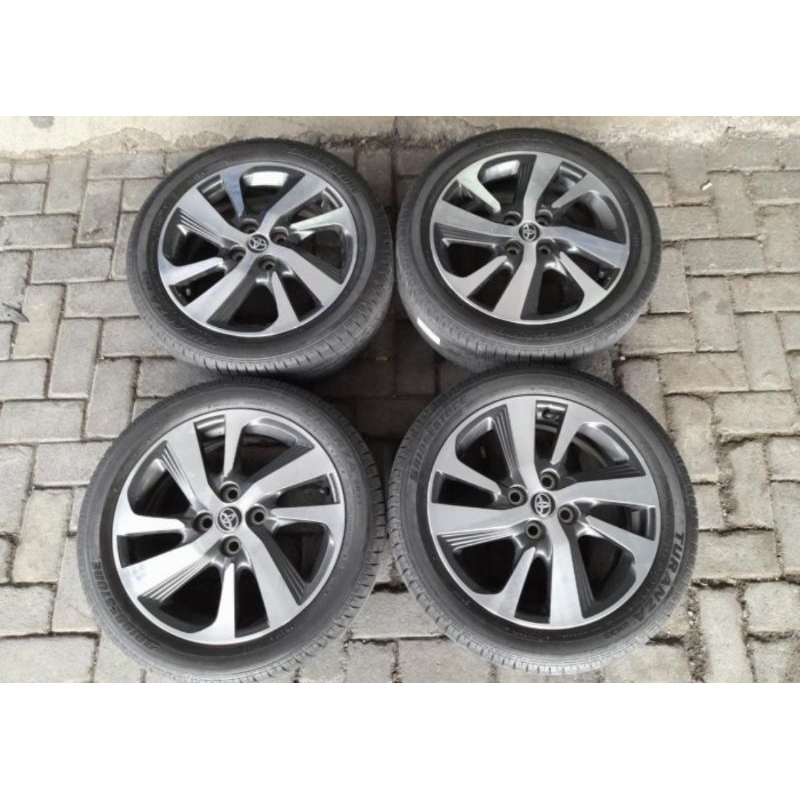 Jual VELG OEM YARIS TRD R16 PCD 4X100 BAN BS 195/50 R16 | Shopee Indonesia