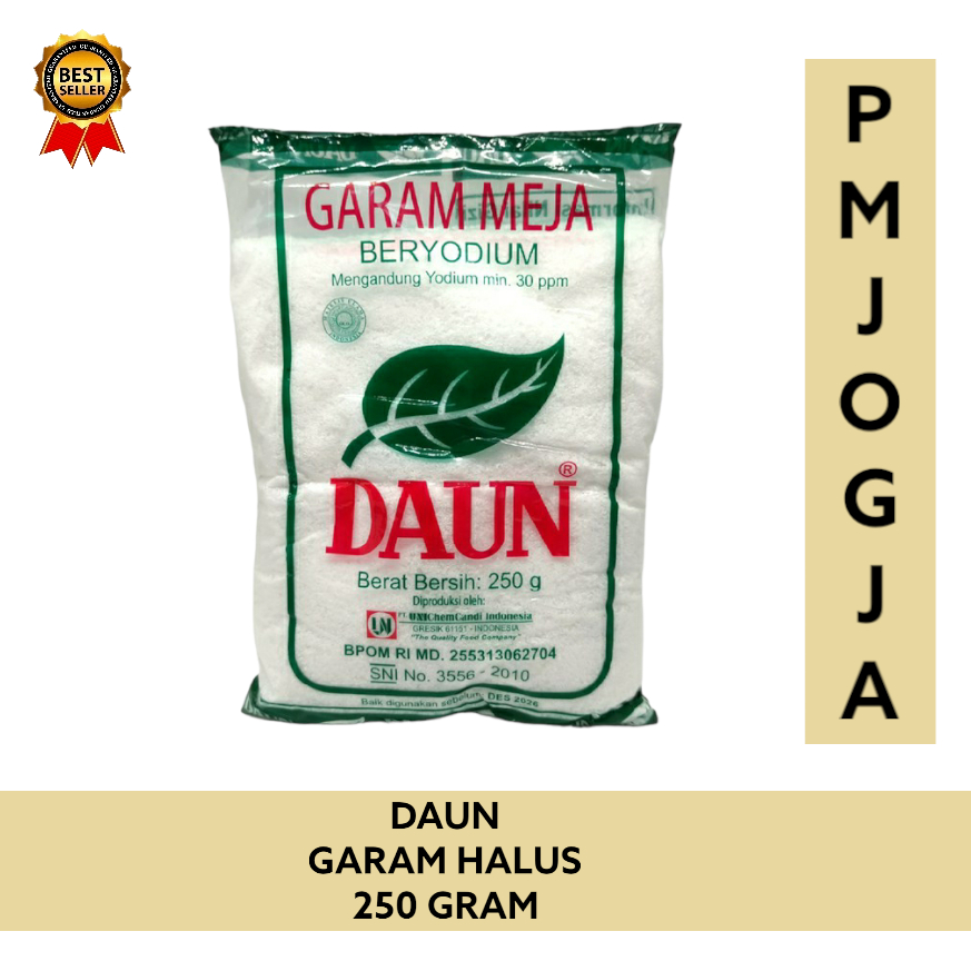 Jual Garam Daun asli ber yodium 250 gr / Garam Meja Halus ecer | Shopee ...