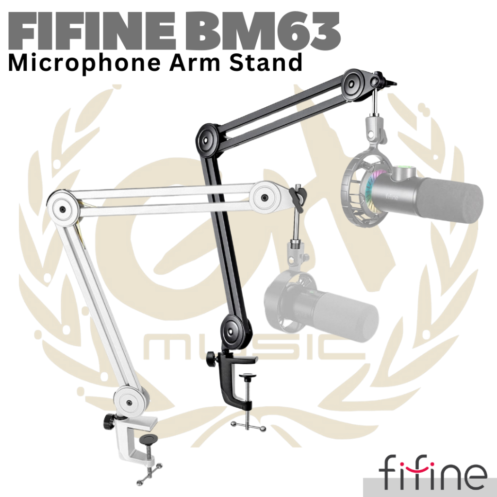 Jual FIFINE BM63 Microphone Boom Arm Stand with Build In Springs ...