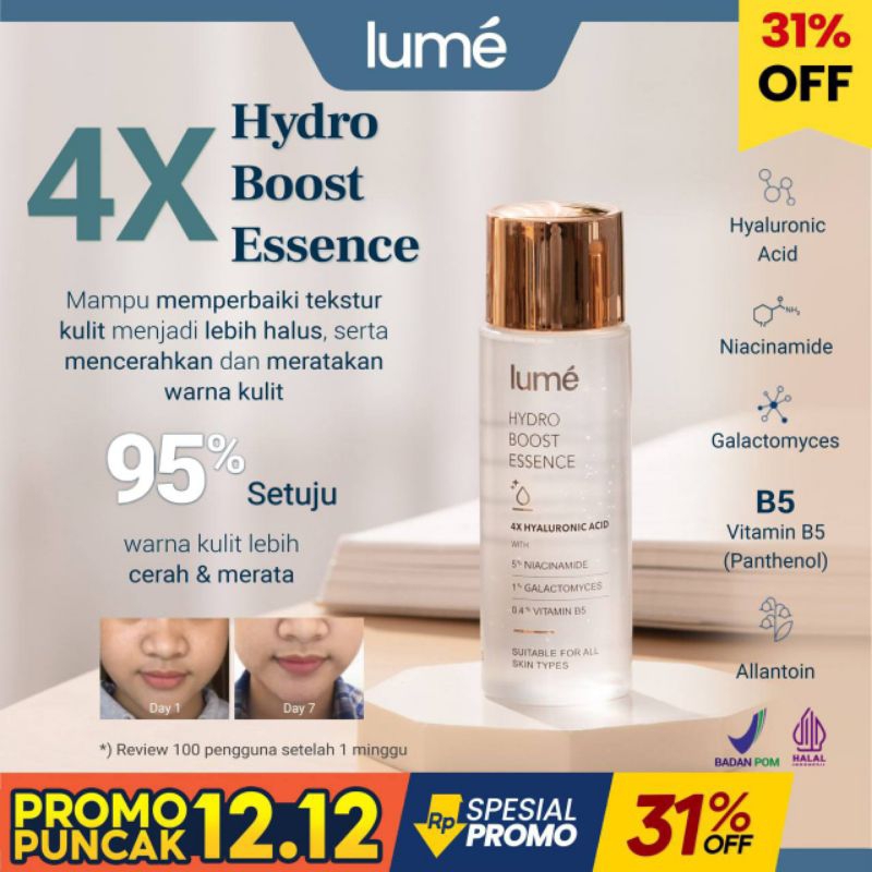 Jual LUME HYDRO BOOST ESSENCE LUMECOLORS | Shopee Indonesia