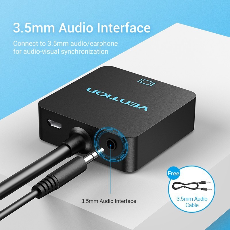 Jual Converter Display Vention HDMI to VGA + Micro USB dan Audio - ACR ...