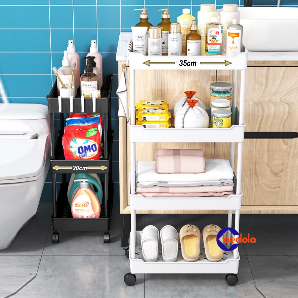 Jual Rak kamar mandi plastik rak toilet rak susun serbaguna tempat ...