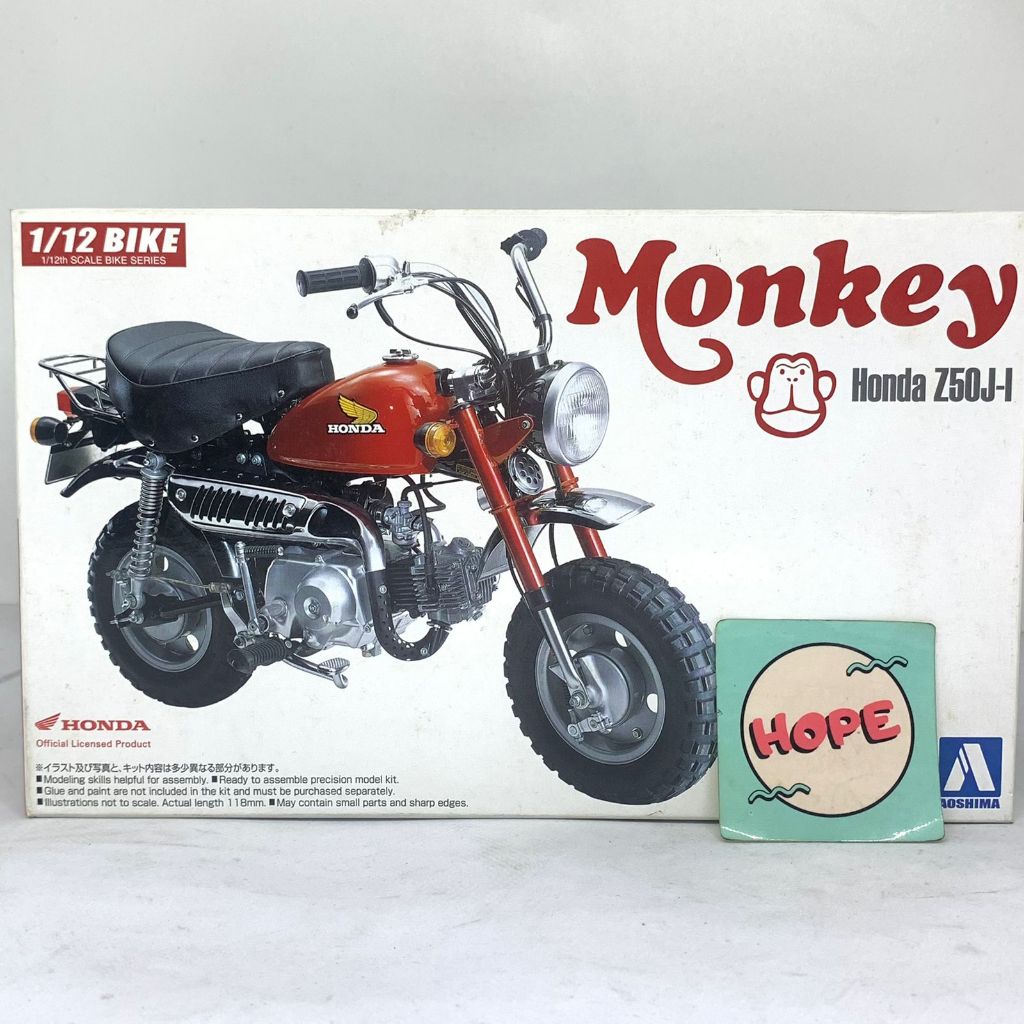 Jual Mainan Motor Rakit Aoshima Honda Z50J-I Monkey 1/12 Original ...