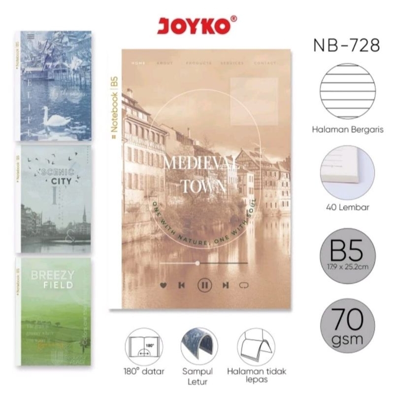 Jual Buku Tulis B5 / Notebook Joyko NB-728 ( Satuan ) | Shopee Indonesia