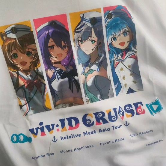 Jual Kaos Anime Idol Vtuber VIV:ID Cruise Hololive Meet Tour Asia T ...