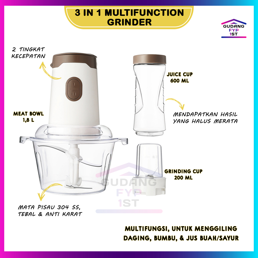 Jual Penggiling Daging Serbaguna | Multifuction Grinder / Blender ...