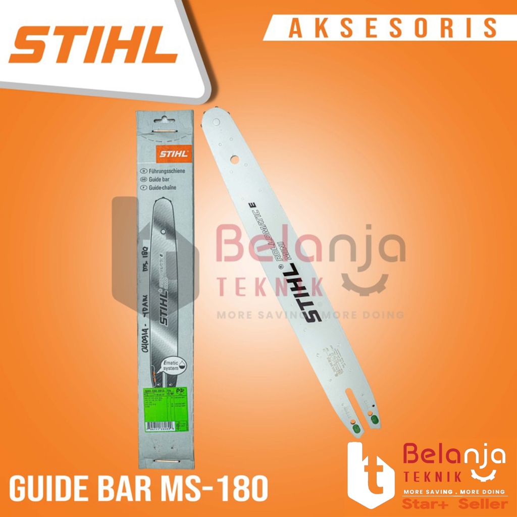 Jual STIHL Guide Bar Chainsaw MS 180 16 Inch Sparepart Rantai Mesin Gergaji MS180 Original ...