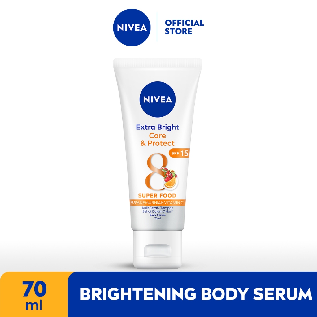 Jual NIVEA Body Serum Extra Bright Care & Protect SPF15 70ml ...
