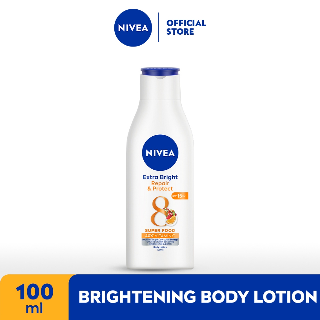 Jual NIVEA Body Lotion Extra Bright Repair & Protect SPF 15 100ml ...