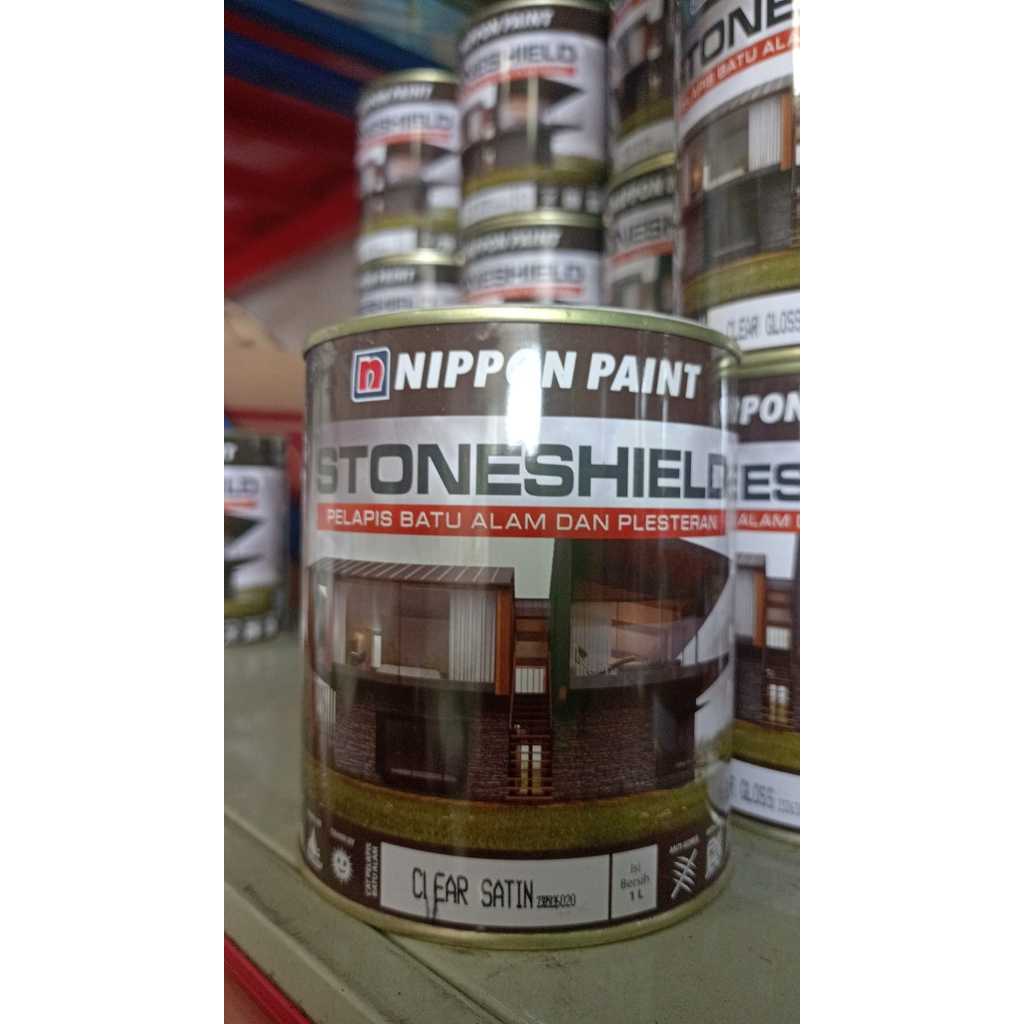 Jual Cat Nippon Paint Stoneshield Clear Satin 1L | Shopee Indonesia