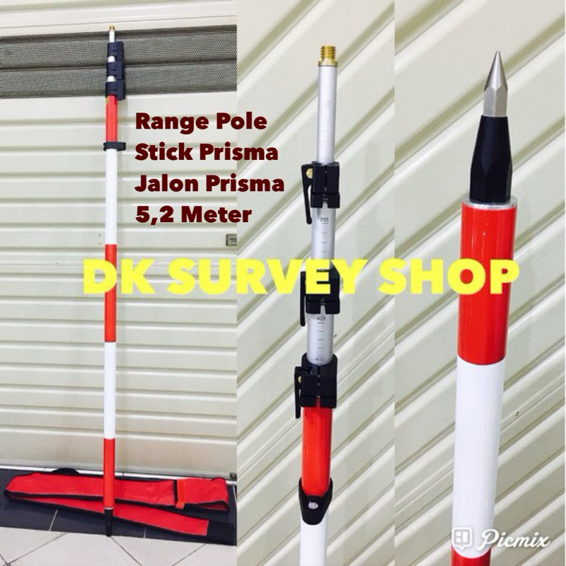 Jual Telescopic Range Pole / Prism Pole / Pole Stick / Stick Pole ...