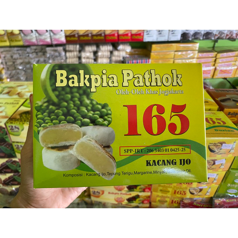 Jual BAKPIA PATHOK BASAH 165 KACANG IJO KEMASAN VAKUM ISI 20 BIJI ...