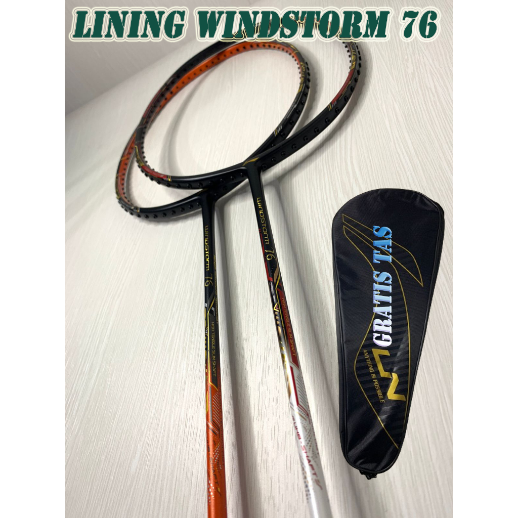 Jual Raket lining windstorm 76 original / Raket Badminton Lining Ws 76 ...