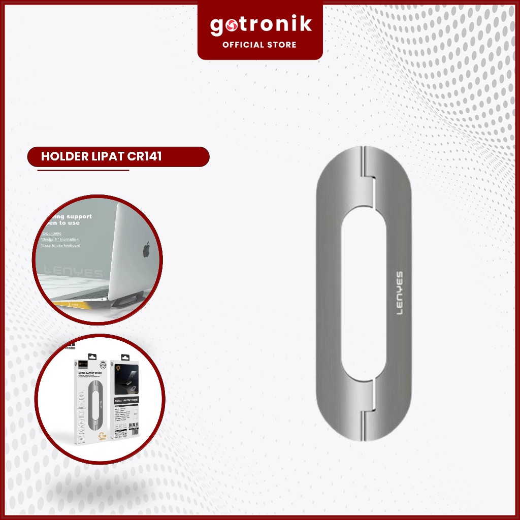 Jual LENYES CR141 Stand Laptop Lipat Peninggi Penyangga Laptop Full ...