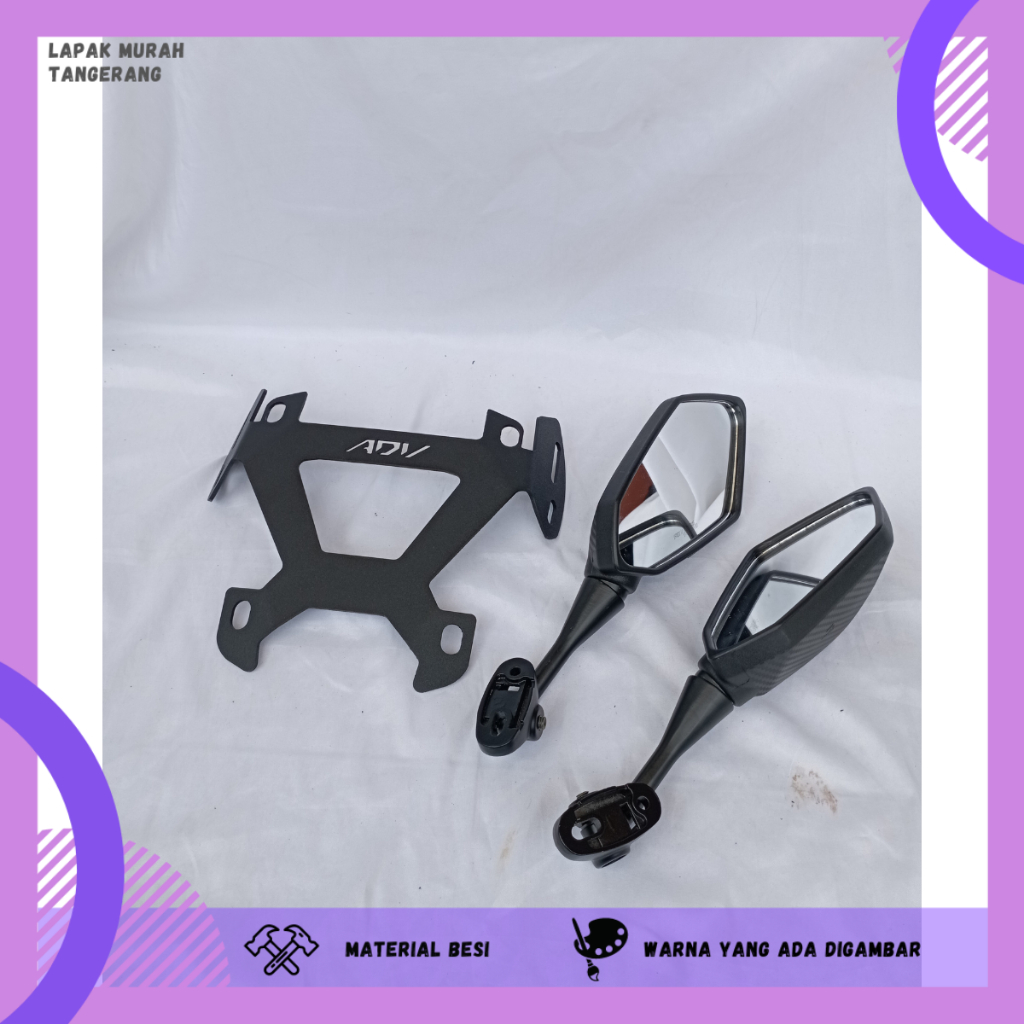 Jual PAKET SPION BRAKET SERPO ADV 150 BRACKET SERPO ADV 160 DAN SPION ...