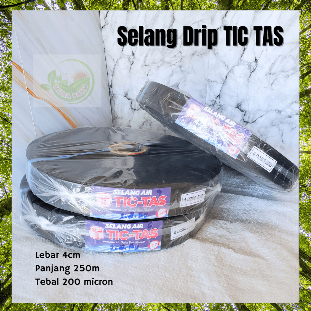 Jual Selang Drip Tic tas/ Selang irigasi Lebar 4Cm x 250M Tebal 200 ...