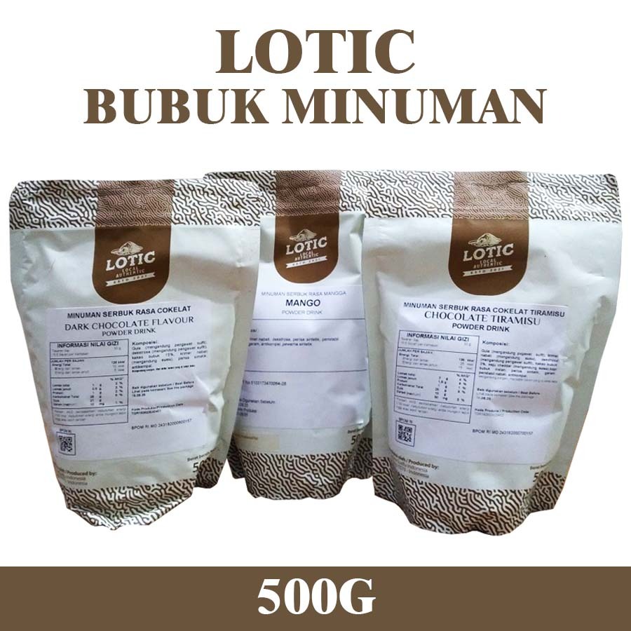 Jual Lotic bubuk minuman 500g / bubuk minuman mochaccino / bubuk ...