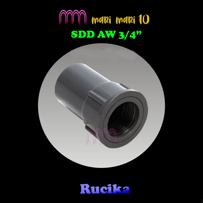 Jual Sok Drat Dalam (SDD) 3/4 inch AW Rucika | Shopee Indonesia