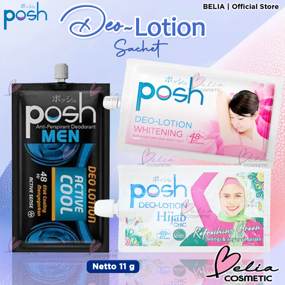 Jual BELIA POSH Deo Lotion SACHET | Deodorant | Whitening | Hijab Chic ...