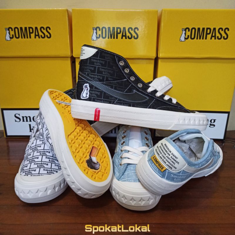 Jual Sepatu Compass X Fxxking Rabbits Fr2 Smoking Kills Low, High ...