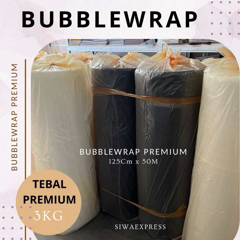 Jual BUBBLE WRAP PREMIUM ROLL BESAR UKURAN 1,25 x 50 meter | Shopee ...