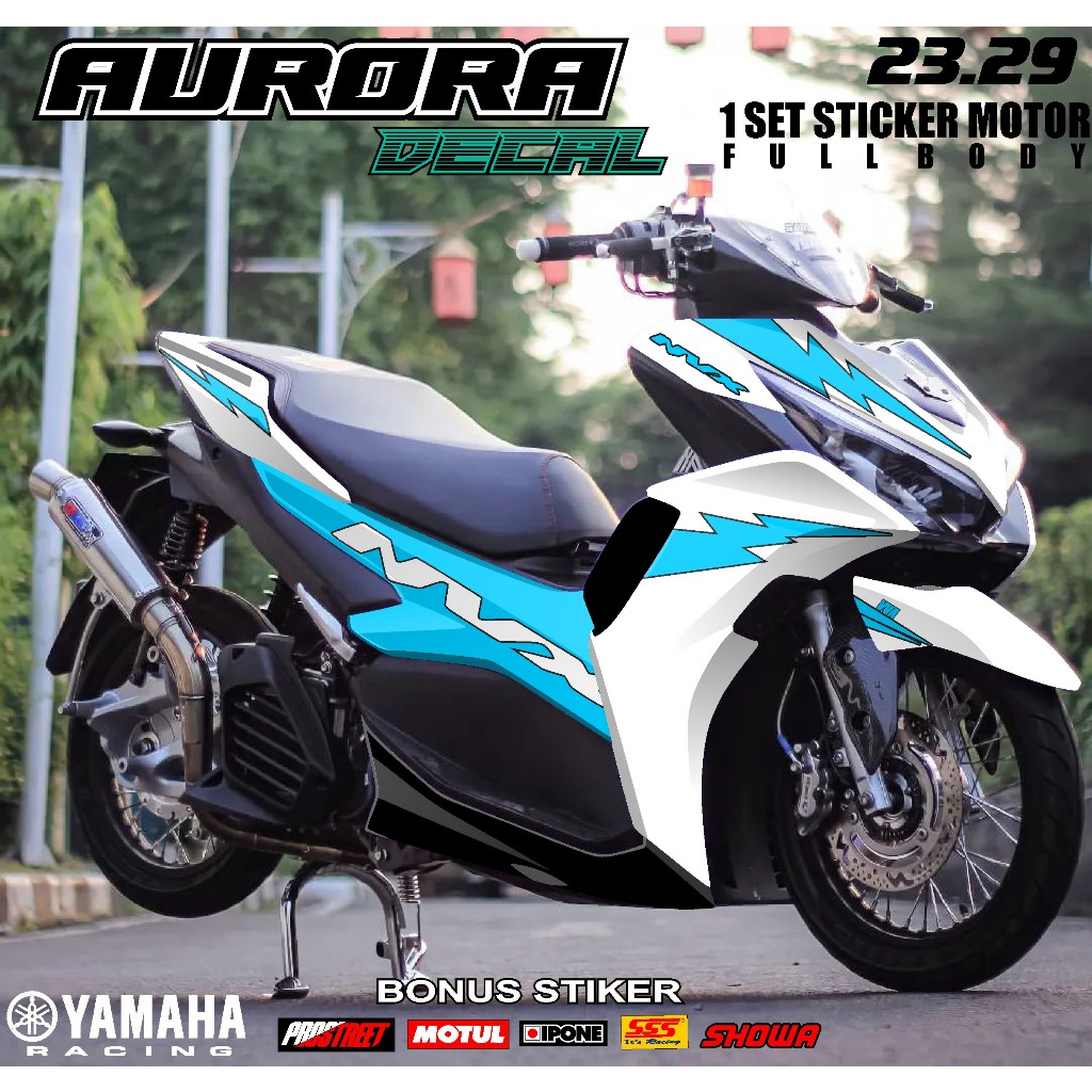 Jual COD Decal Dekal Sticker Stiker Striping Aerox 155 NEW Connected ...