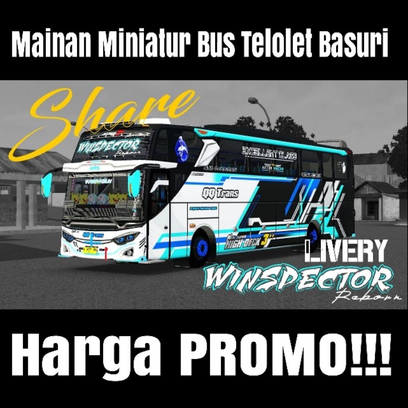 Jual Mainan Bus Telolet Basuri Bisa Custom Nama Foto | Shopee Indonesia
