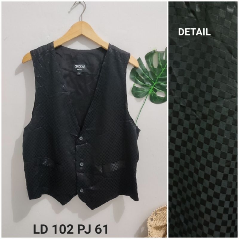 Jual Vest Blazer Motif Vintage / Rompi Blazer Motif Vintage / Tailored ...