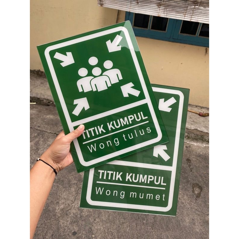 Jual akrilik titik kumpul wong tulus / wong mumet ukuran a3+ | Shopee ...