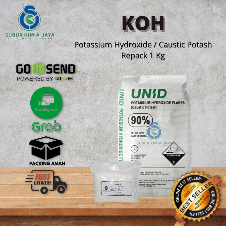Jual KOH / Potassium Hydroxide 1 kg | Shopee Indonesia