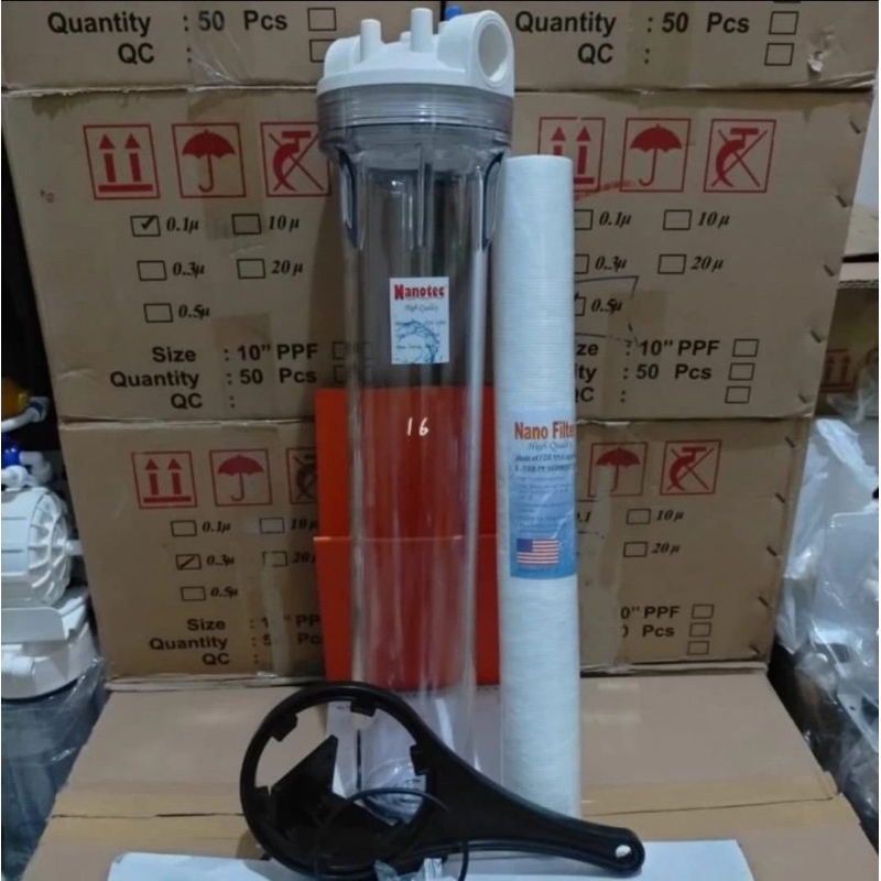 Jual Paket Filter Air 20 Inch isi Sedimen Filter (SIAP PAKAI) | Shopee ...